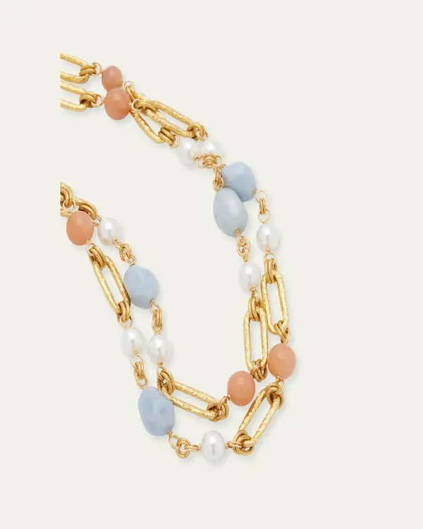 BEN-AMUN 24k Yellow Electroplated Necklace