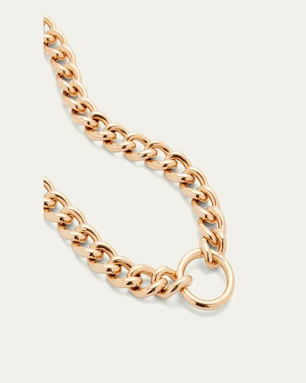 Pomellato 18k Catene Circle Clasp Chain Necklace