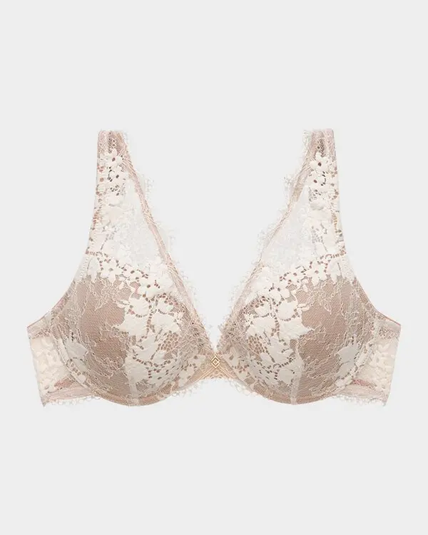 THIRDLOVE All Day Lace Uplift Plunge Bra - Sea Salt