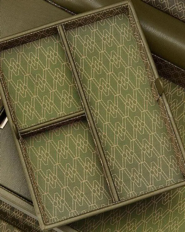 Wolf Earth Triple Watch Winder - Olive