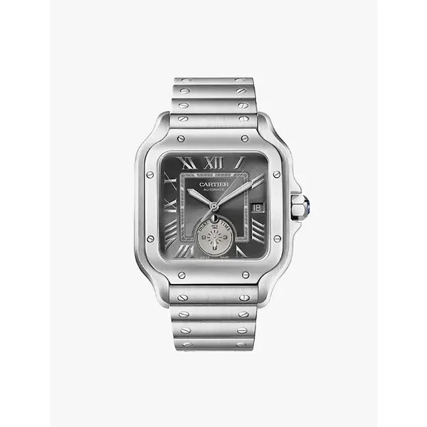 CARTIER Santos De Dual-time Large Automatic Watch - Steel