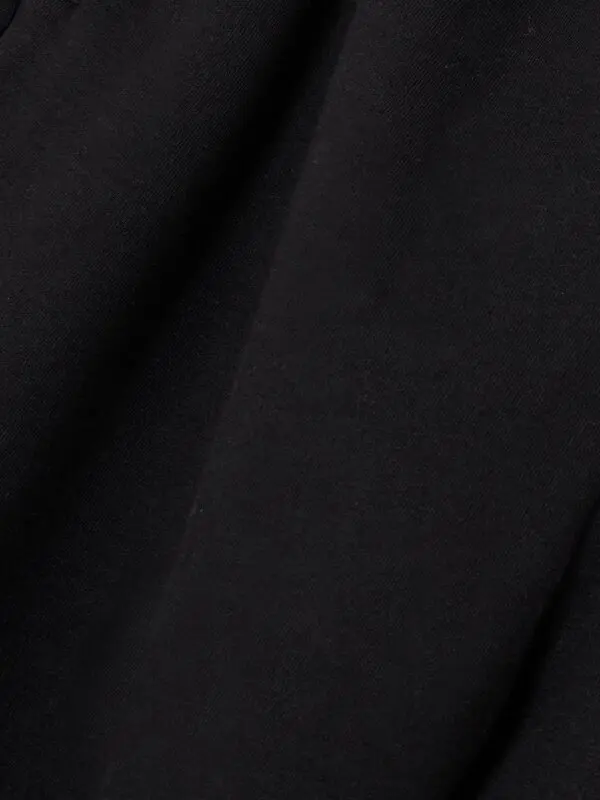 SKIMS Cotton-blend Jersey Straight-leg Track Pants - Black