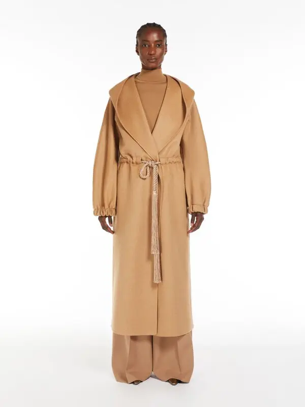 Max Mara Coat With Hood In Camel - 30% Off | Editorialist