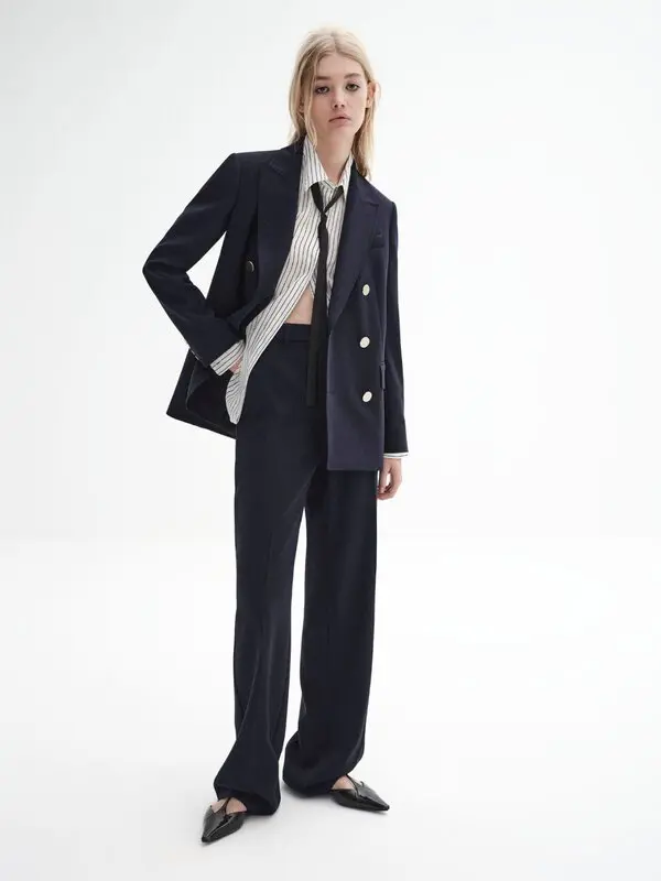Max Mara Straight-fit Wool Satin Trousers