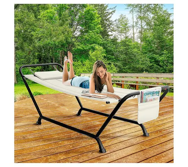 SORBUS Hammock Bed With Stand For Patio, Deck, D Camping