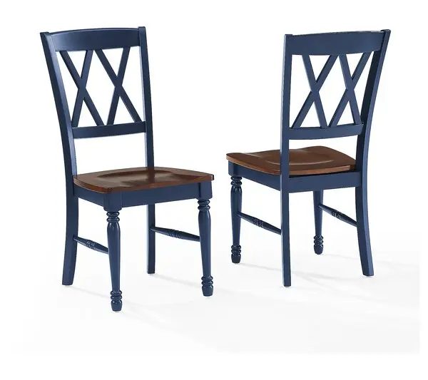 CROSLEY Shelby 2-piece Dining Chair Set Navy 2 Chairs - One-color