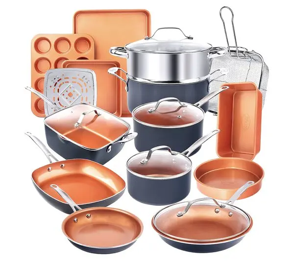 GOTHAM STEEL 20 Piece Nonstick Cookware And Bak Eware Set - One-color