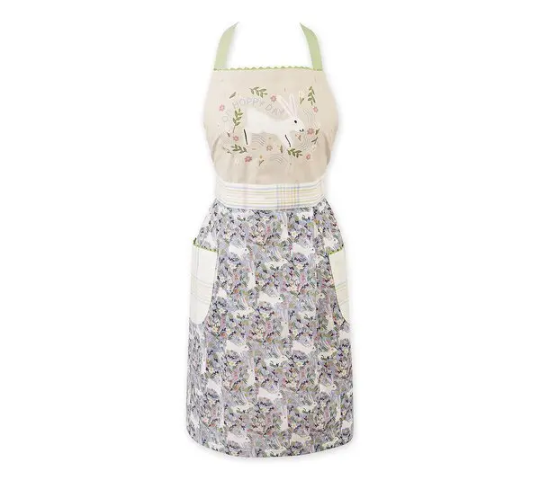 DESIGN IMPORTS Oh Hoppy Day Embellished Apron - One-color