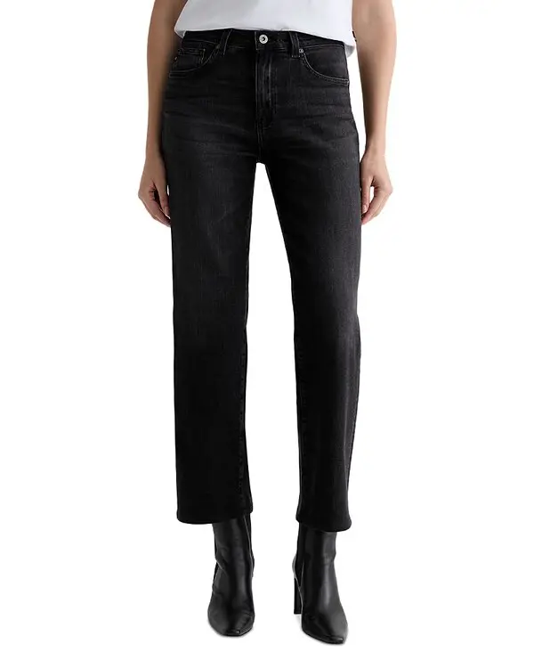 Ag Brinley Mid-rise Straight Leg Jeans - Nebula