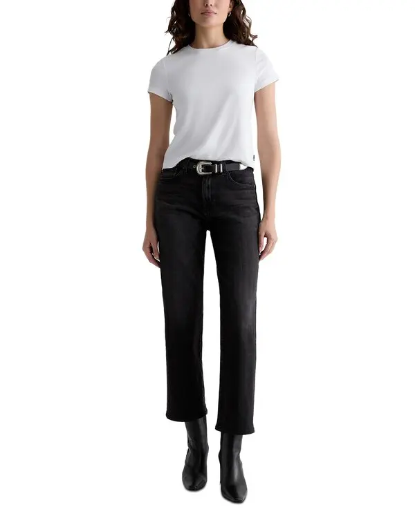 Ag Brinley Mid-rise Straight Leg Jeans - Nebula