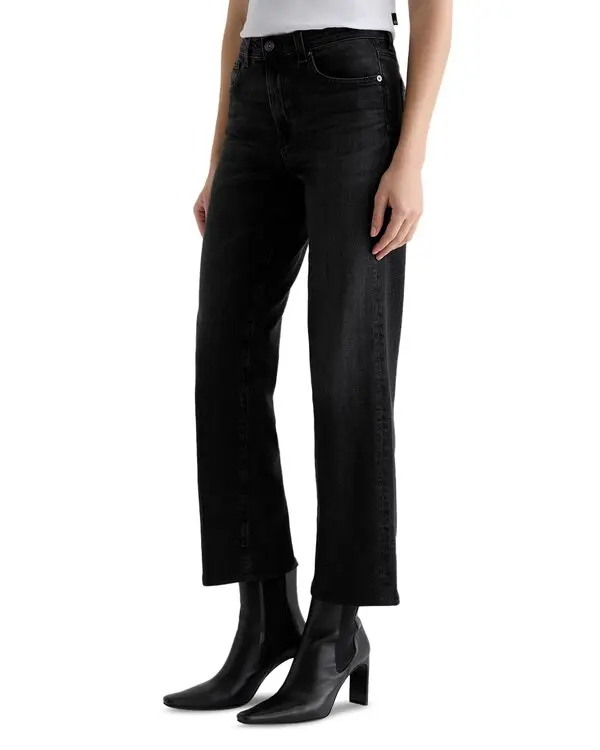 Ag Brinley Mid-rise Straight Leg Jeans - Nebula