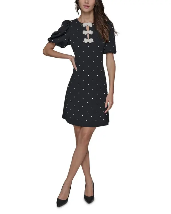 Karl Lagerfeld Paris Bow Detail Sheath Dress
