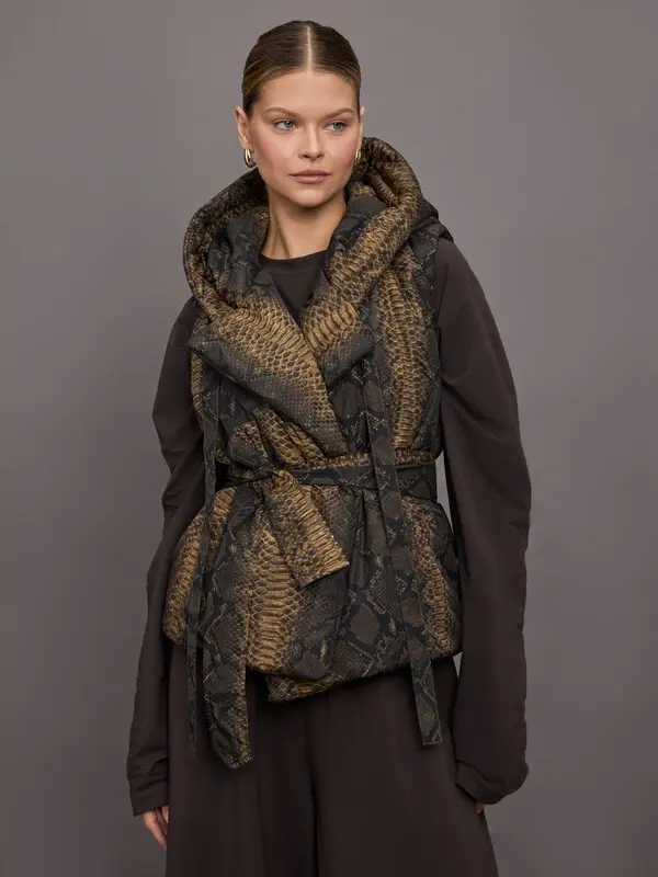 Norma Kamali Hooded Sleeveless Sleeping Bag Vest