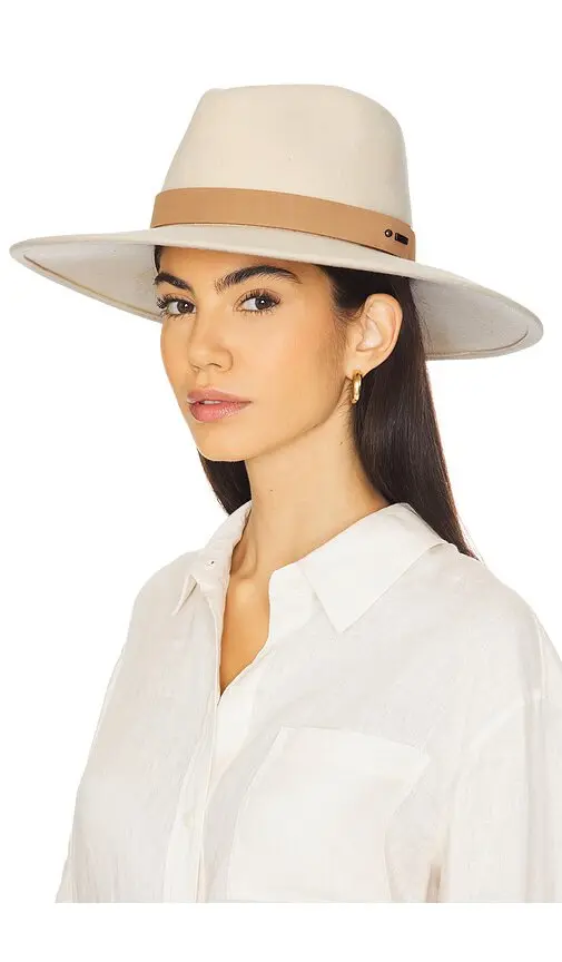 Brixton Eleanor Packable Felt Hat In Macadamia - 19% Off  display picture 1