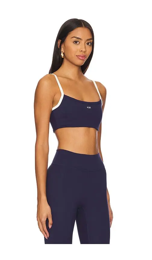 437 The Micro Bra In Navy - Navy & Creme