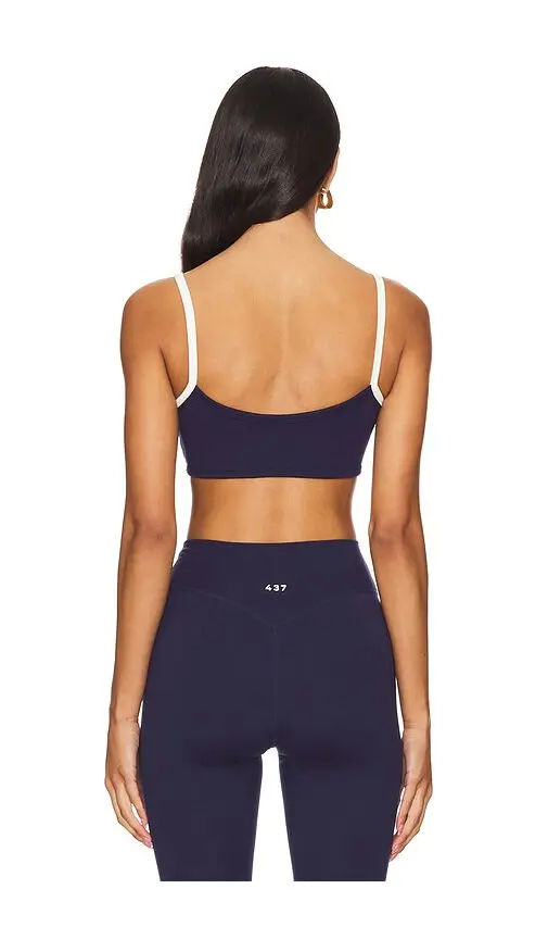 437 The Micro Bra In Navy - Navy & Creme