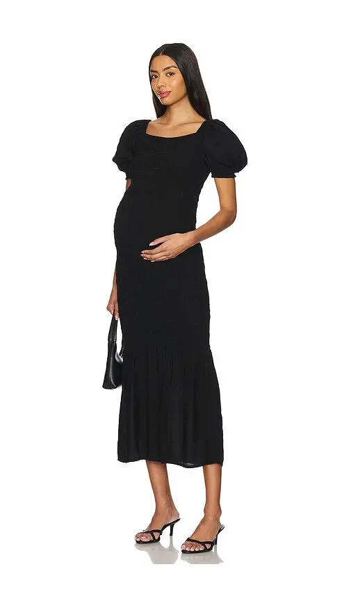 knee length dresses for ladies Shop the Skyla Shirred Midi Dress in Mauve