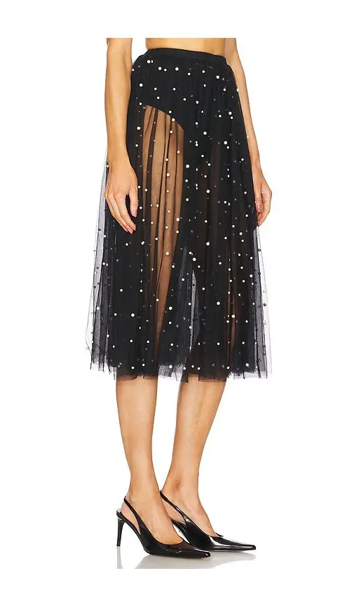 NADINE MERABI Mesh Full Skirt