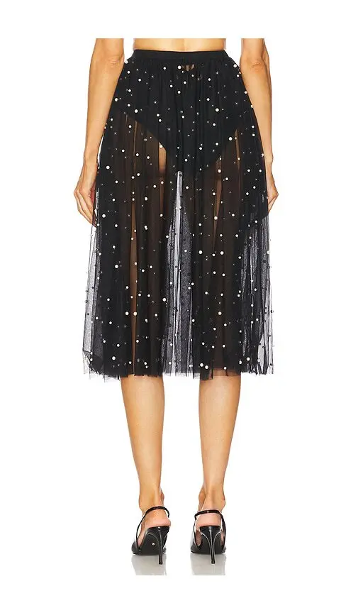NADINE MERABI Mesh Full Skirt