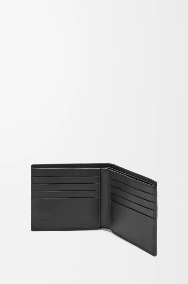 Loewe Bifold Wallet In Soft Grained Leather Skin - Black