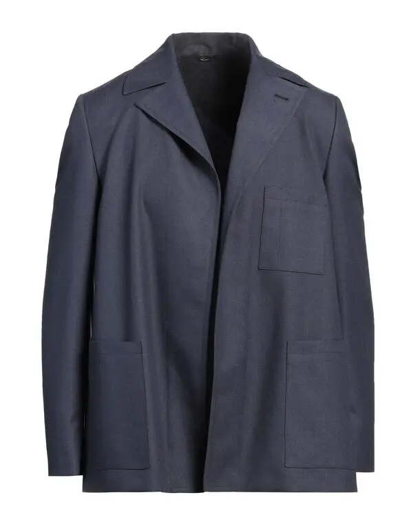 Fendi Blazer Size Virgin Wool - Navy