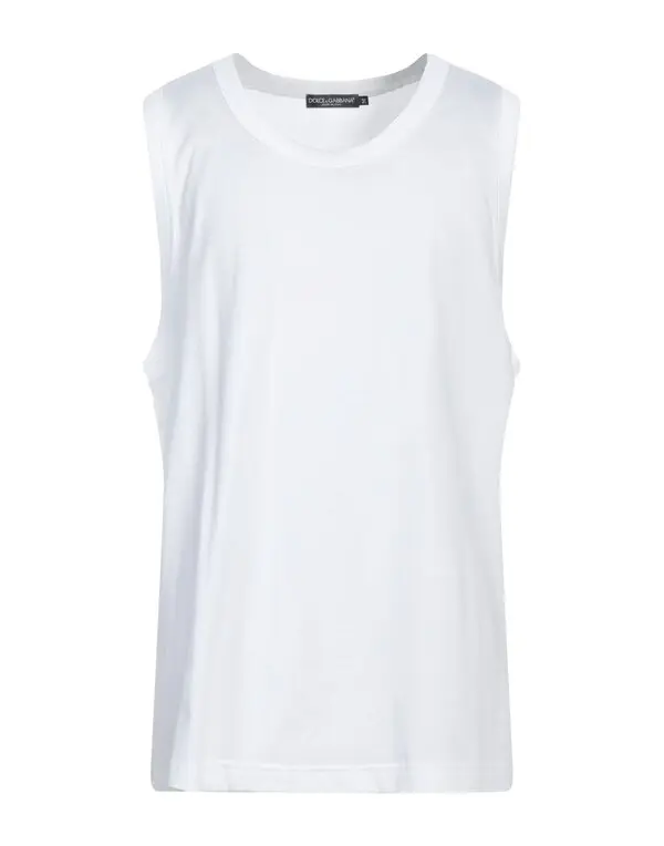 Dolce & Gabbana Tank Top Size Cotton - White