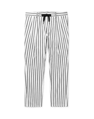 Dolce & Gabbana Striped Tapered Trousers - White