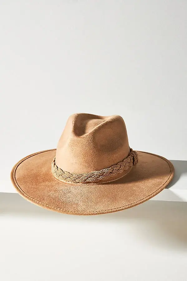 ASN HATS Suede Margot Rancher - Brown