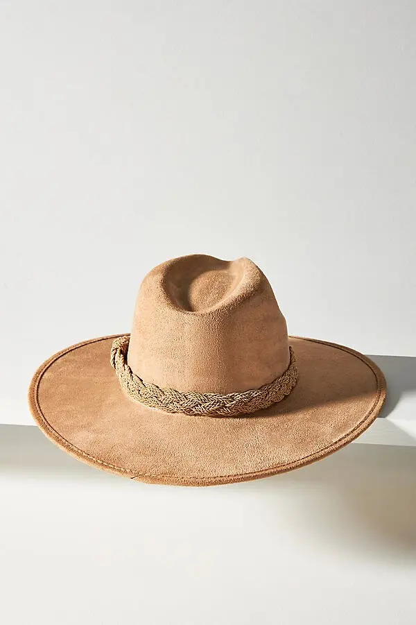 ASN HATS Suede Margot Rancher - Brown