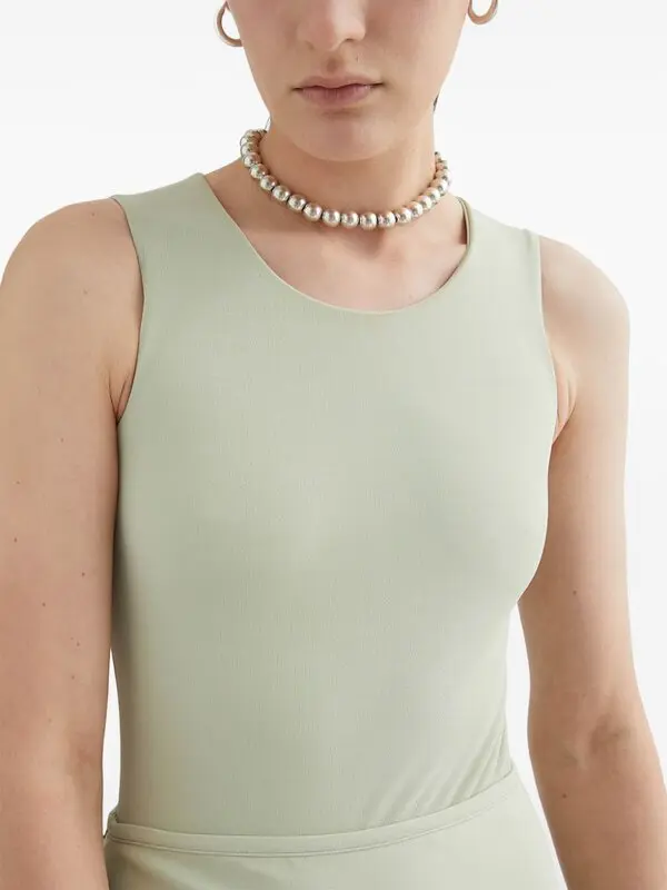JIL SANDER Round-neck Sleeveless Bodysuit - Neutrals