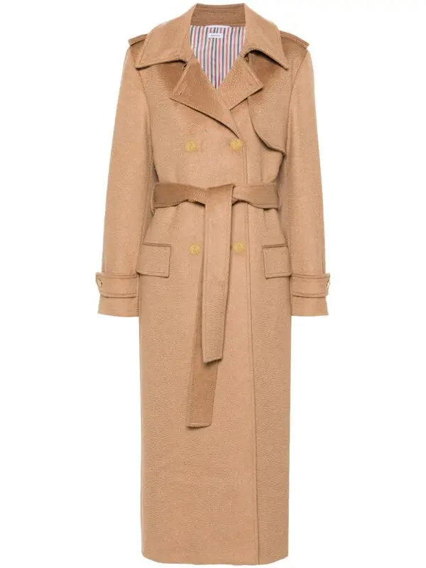 Thom Browne Double-breasted Belted Coat