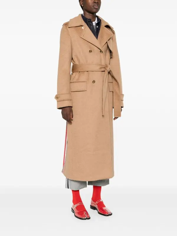 Thom Browne Double-breasted Belted Coat