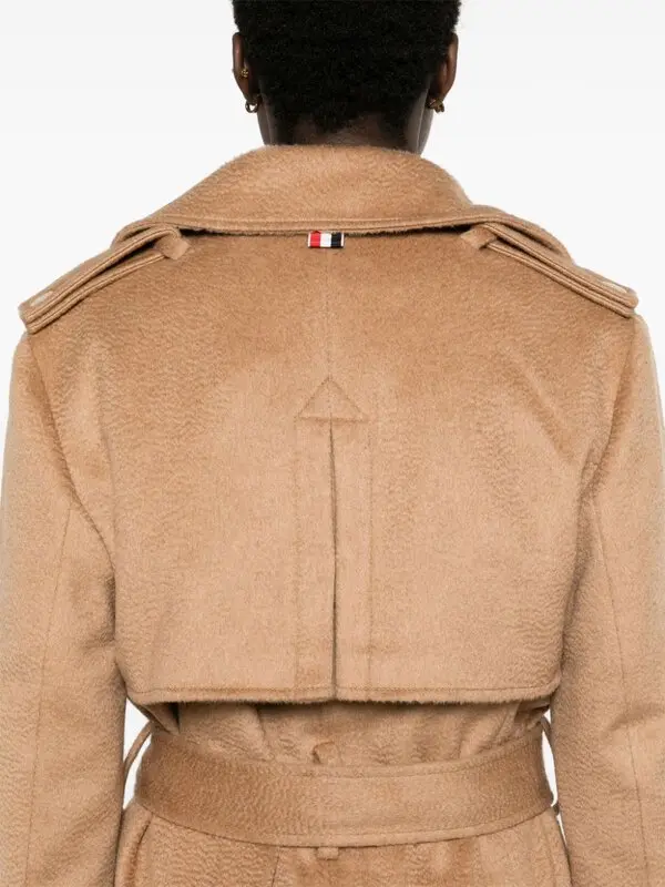 Thom Browne Double-breasted Belted Coat