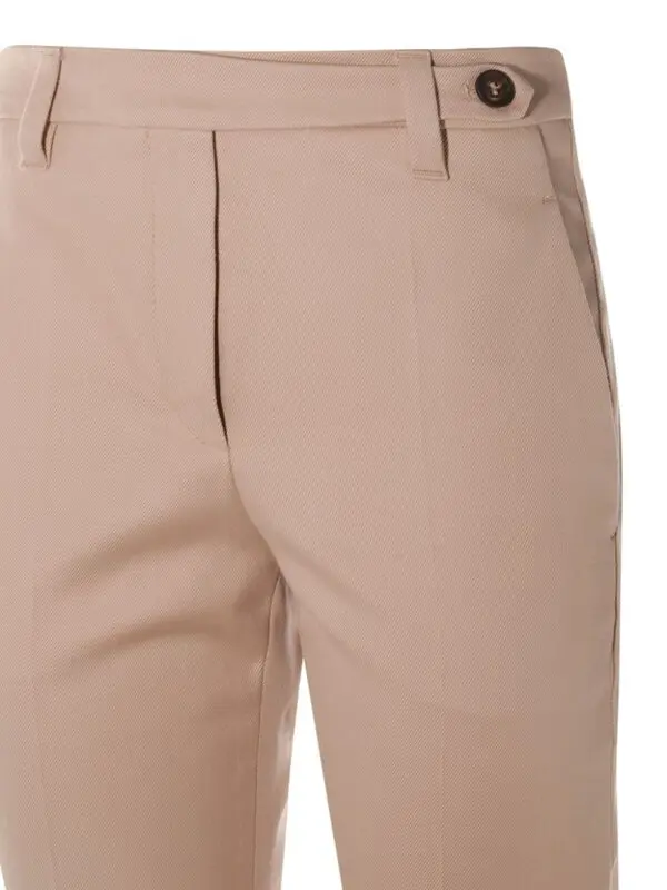 Brunello Cucinelli Cropped Slim-fit Trousers - Neutrals