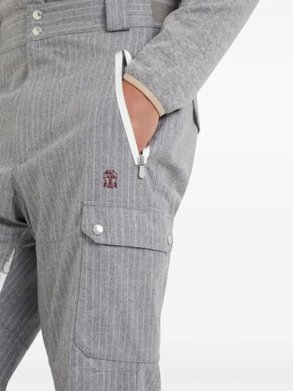 Brunello Cucinelli Mountain Padded Trousers - Grey
