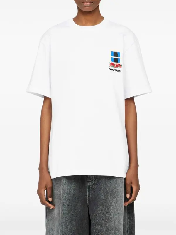 JW Anderson Window-embroidered T-shirt