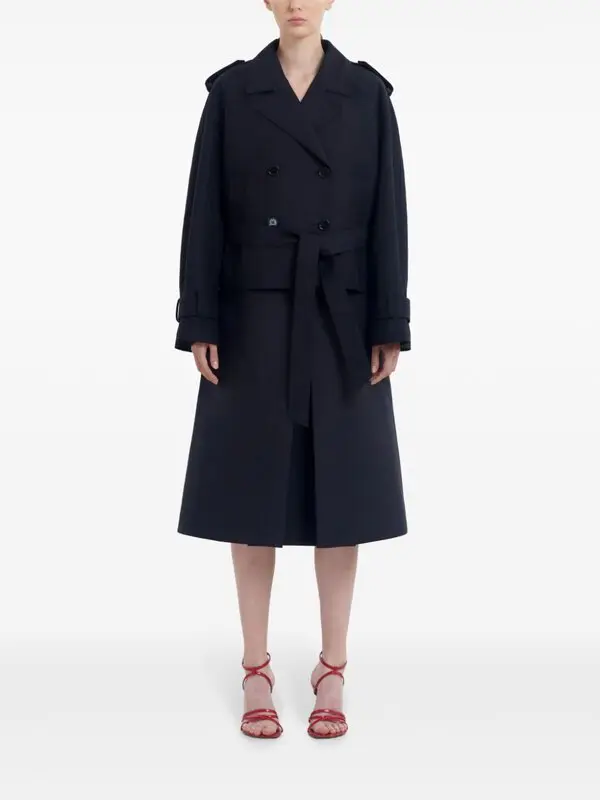 Marni Double-breasted Trench Jacket - Black