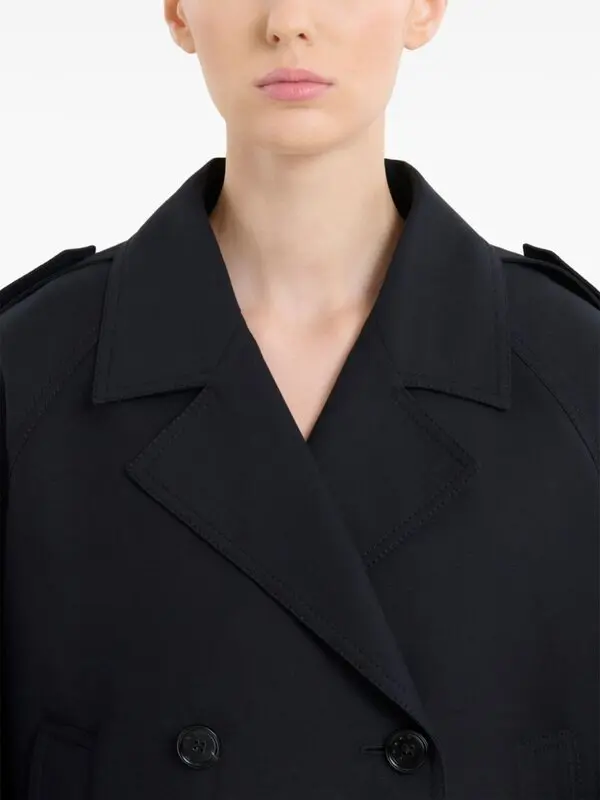 Marni Double-breasted Trench Jacket - Black