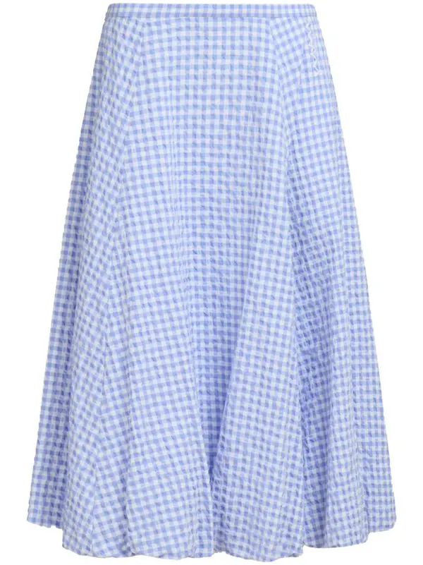 Marni Check-print Midi Skirt