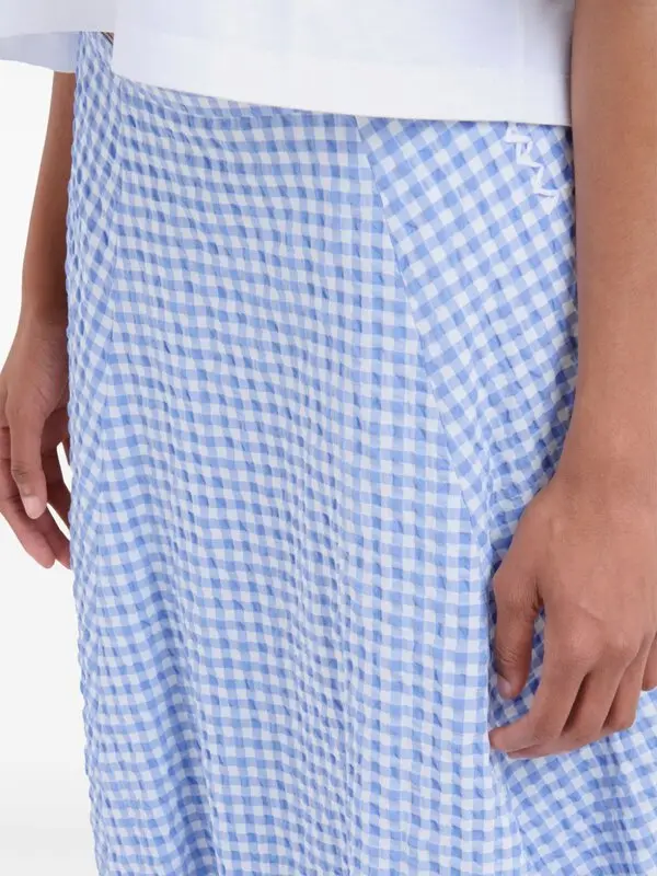 Marni Check-print Midi Skirt