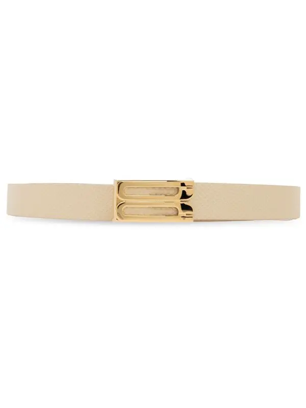 Victoria Beckham Leather Belt - Neutrals
