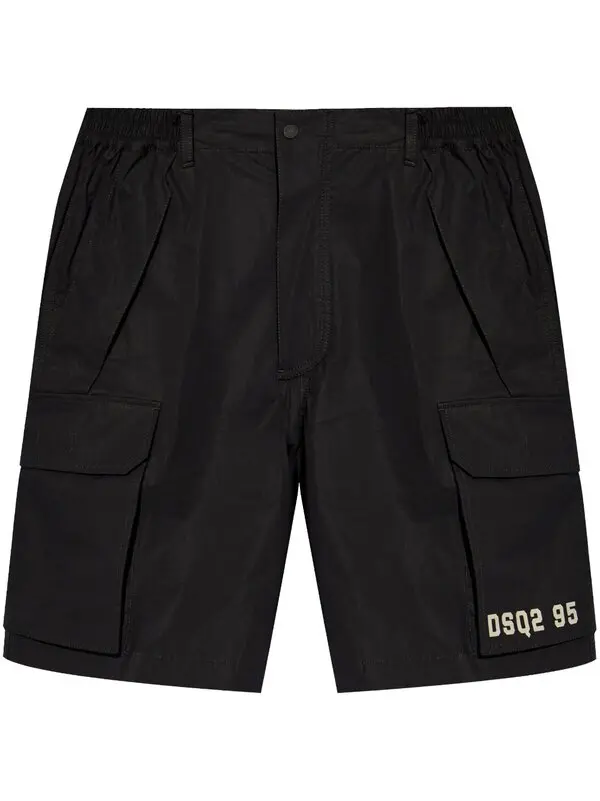 Dsquared2 Logo-print Cargo Shorts - Black