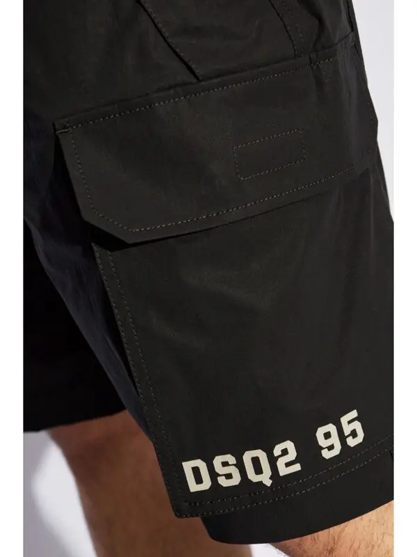 Dsquared2 Logo-print Cargo Shorts - Black