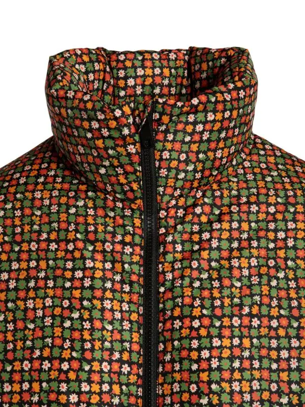Bally Alpine-flower Print Puffer Jacket