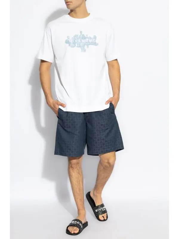 Givenchy Monogram Deck Shorts - Blue