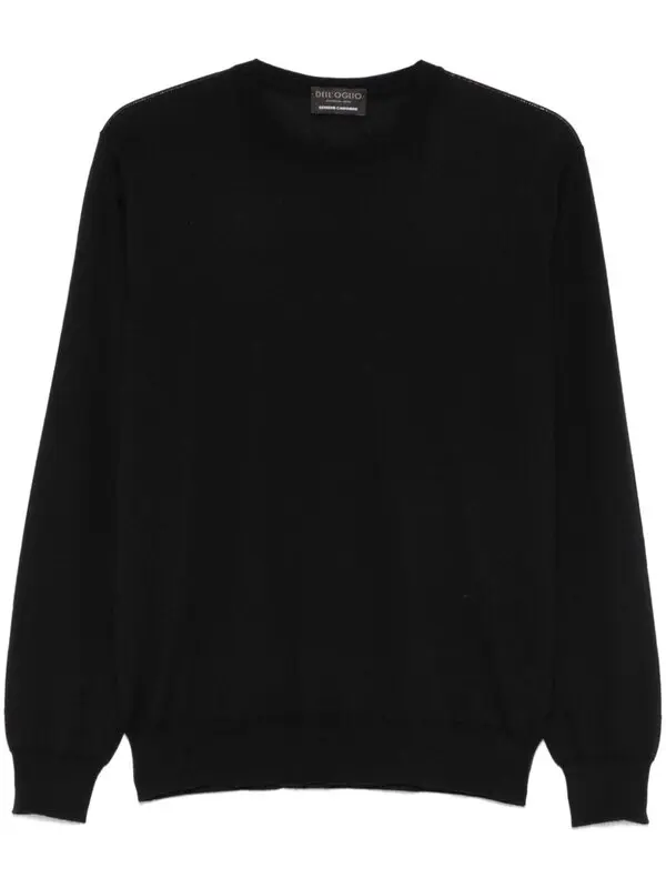 DELL'OGLIO Fine-knit Sweater - Black