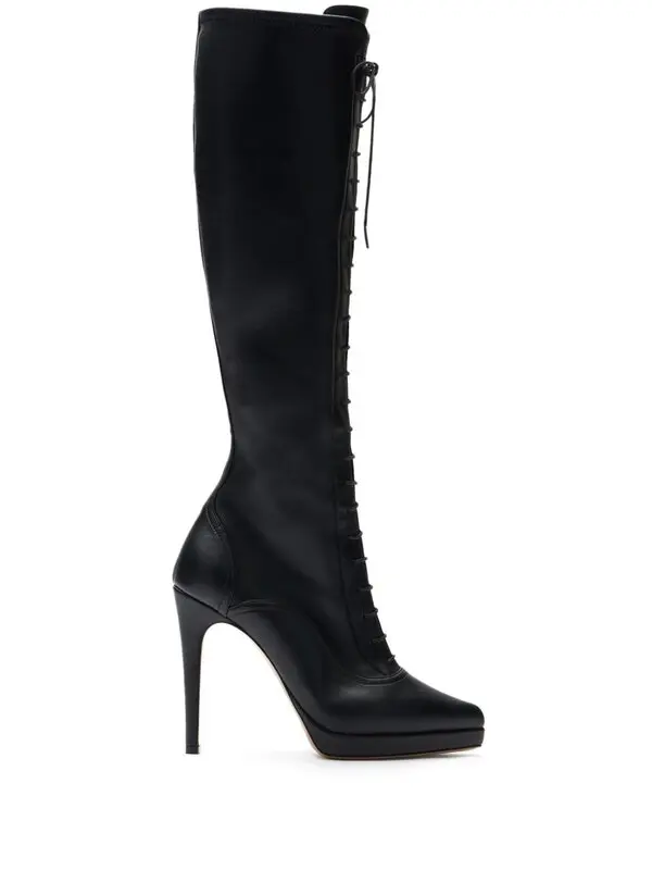 Casadei 100mm Michelle Laced Boots
