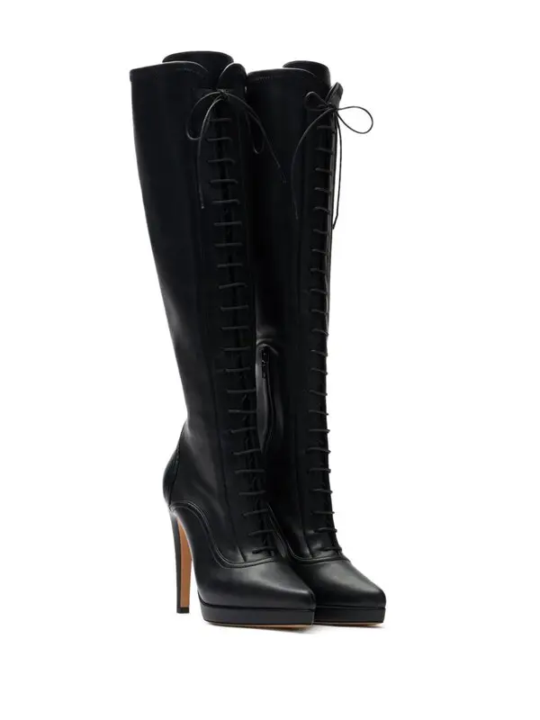 Casadei 100mm Michelle Laced Boots