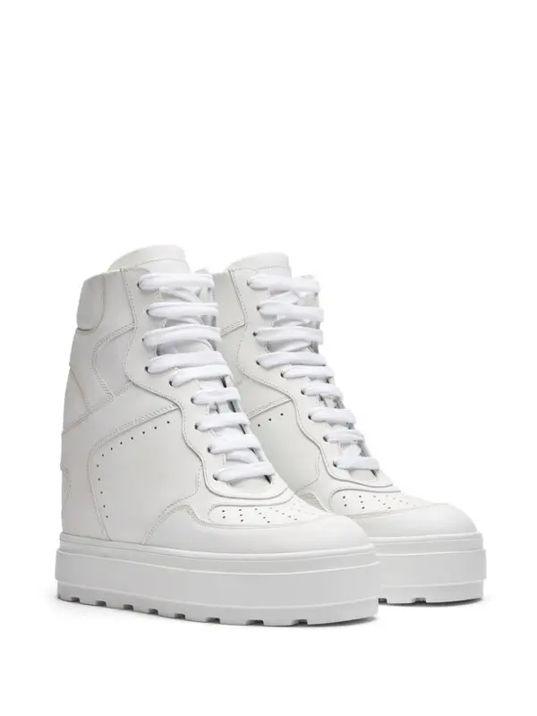 Casadei High-top Leather Sneakers