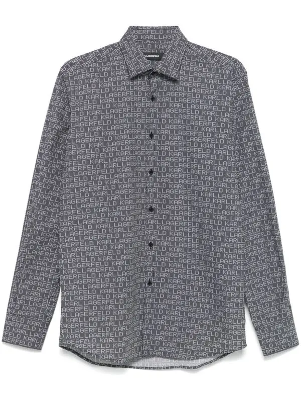 Karl Lagerfeld Logo-print Shirt - Black
